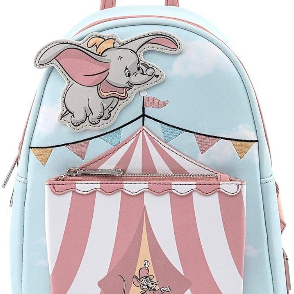 Loungefly Disney Dumbo Flying Circus tent mini backpa… - Gem